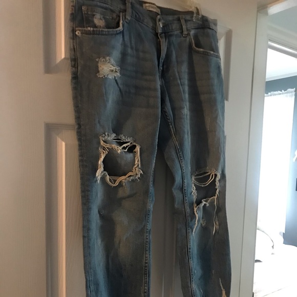 Zara | Jeans | Zara Ripped Jesns | Poshmark